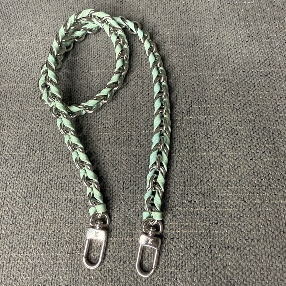 Louis Vuitton | Bags | Louis Vuitton Braided Chain Strap Silver | Poshmark